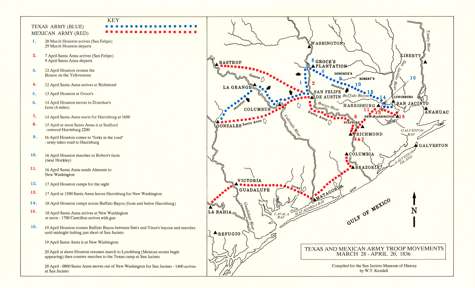 Maps Of Texas And San Jacinto In 1836